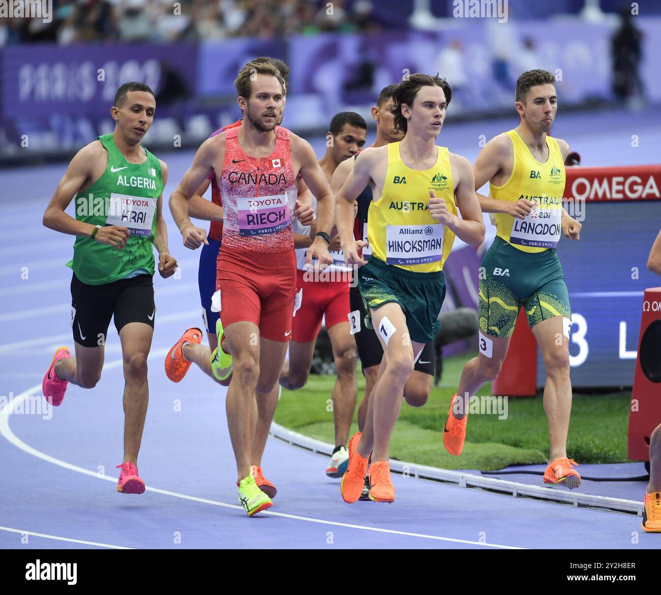 Angus Hincksman of Australia competing in the men’s 1500m T38 at the ...