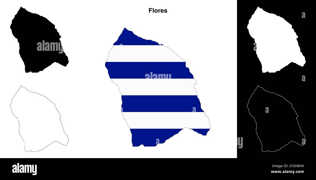 Blank flores map hi-res stock photography and images - Alamy