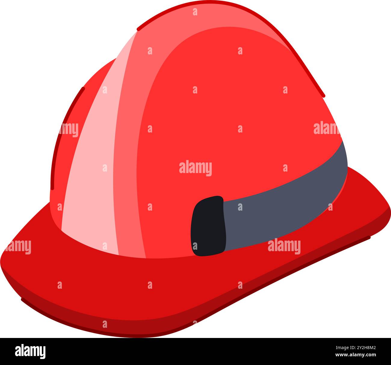 headgear firefighter helmet cartoon vector illustration Stock Vector ...