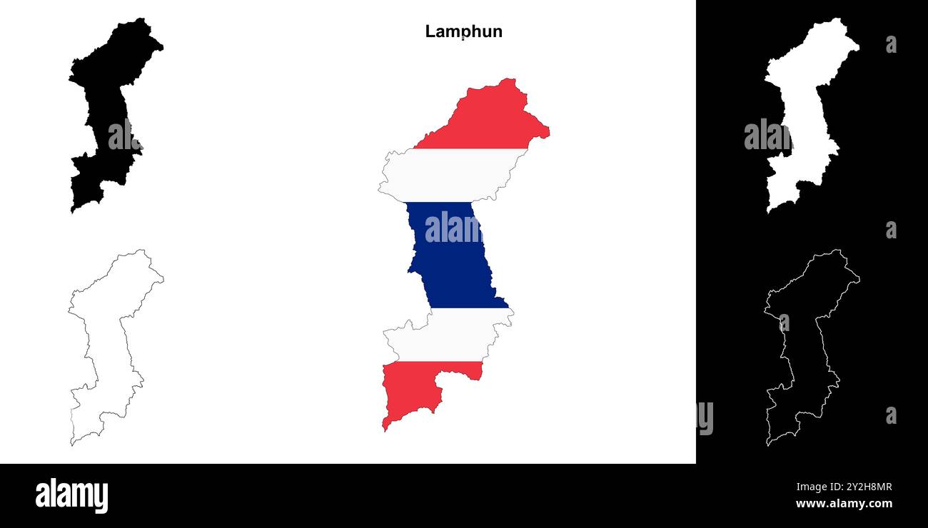 Blank lamphun map hi-res stock photography and images - Alamy