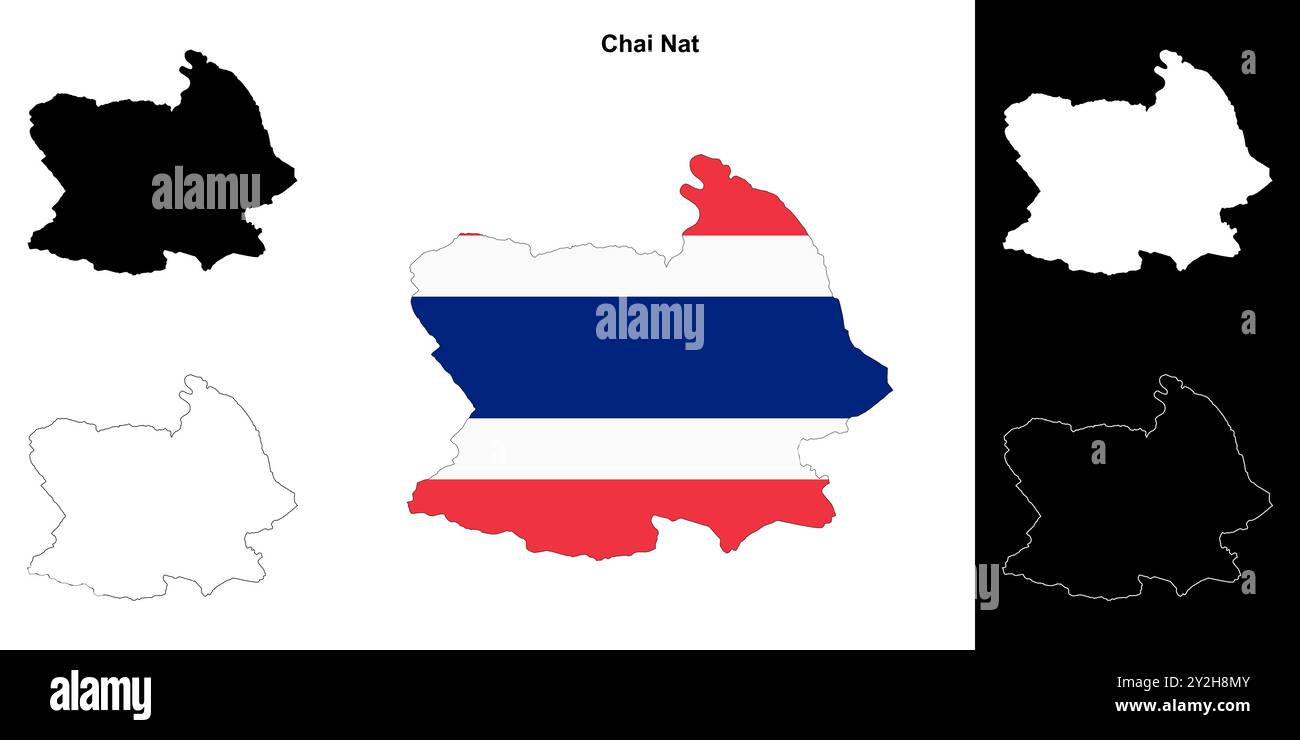 Blank chai nat map hi-res stock photography and images - Alamy