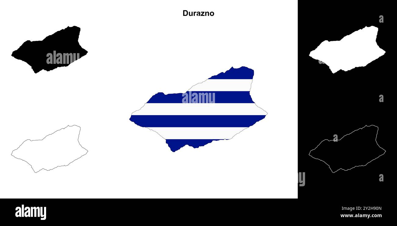 Durazno department outline map set Stock Vector Image & Art - Alamy