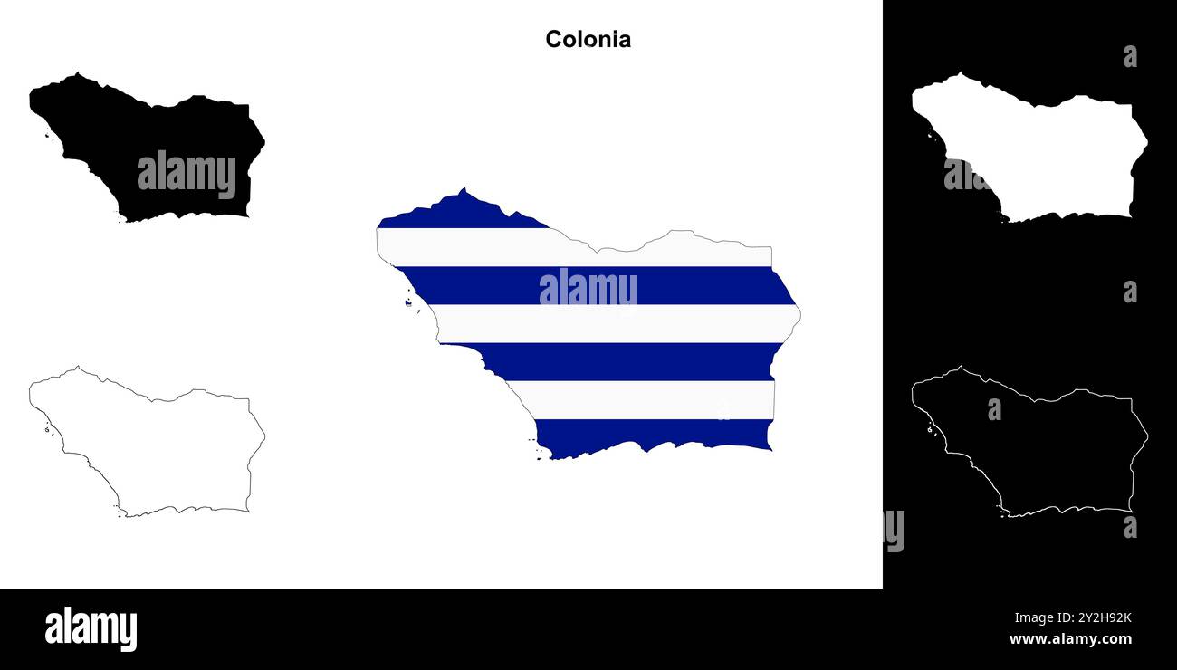 Blank colonia map hi-res stock photography and images - Alamy