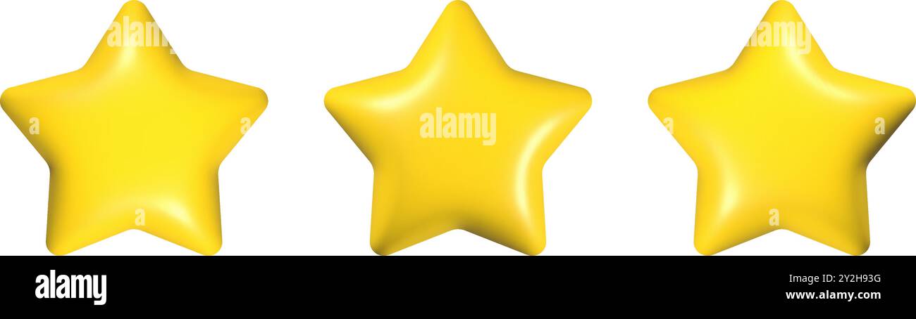 shiny 3d stars isolated. Vector illustration Stock Vector Image & Art ...