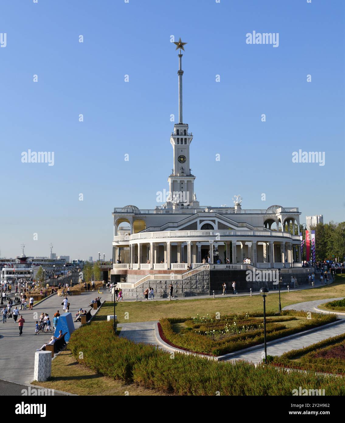 Moscow, Russia - Sept 7. 2024. The Northern River Terminal is one of ...