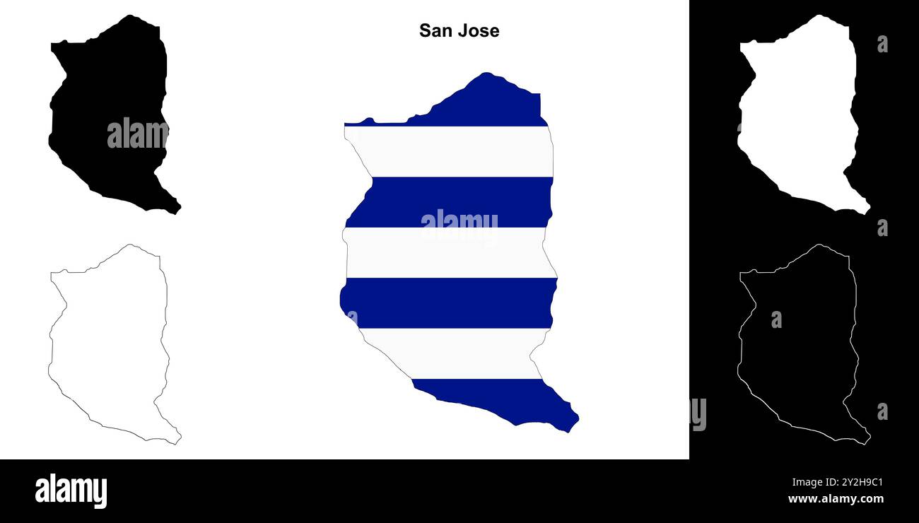 San Jose department outline map set Stock Vector Image & Art - Alamy