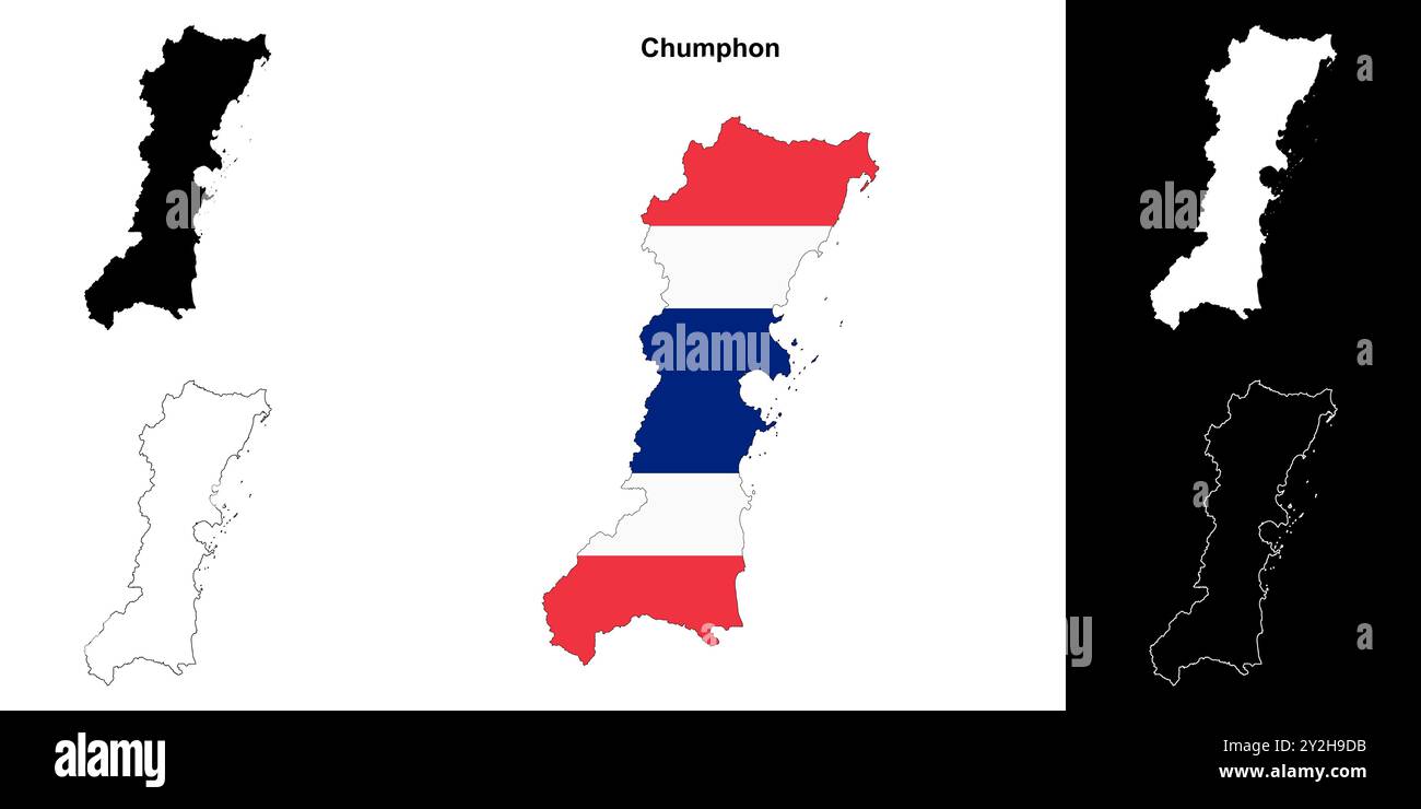 Blank chumphon map hi-res stock photography and images - Alamy