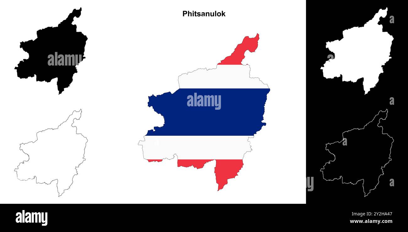 Blank phitsanulok map hi-res stock photography and images - Alamy