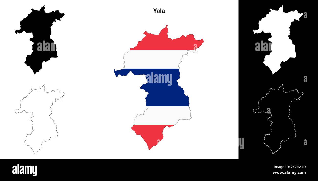 Yala province outline map set Stock Vector Image & Art - Alamy