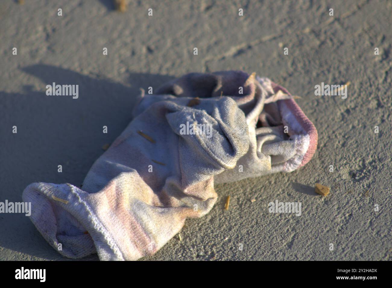 inside out girls worn pink sock Stock Photo - Alamy