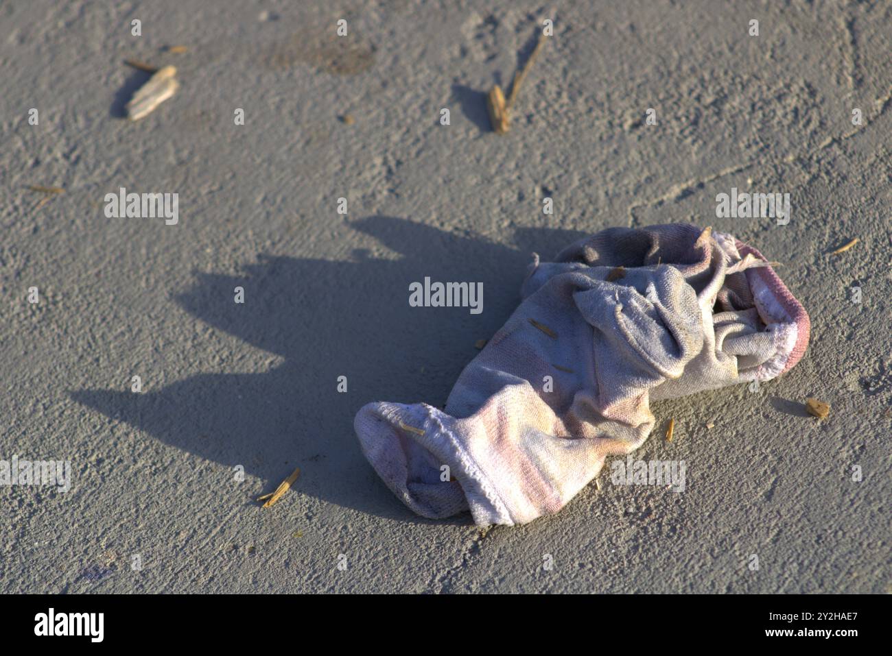 inside out girls worn pink sock Stock Photo - Alamy