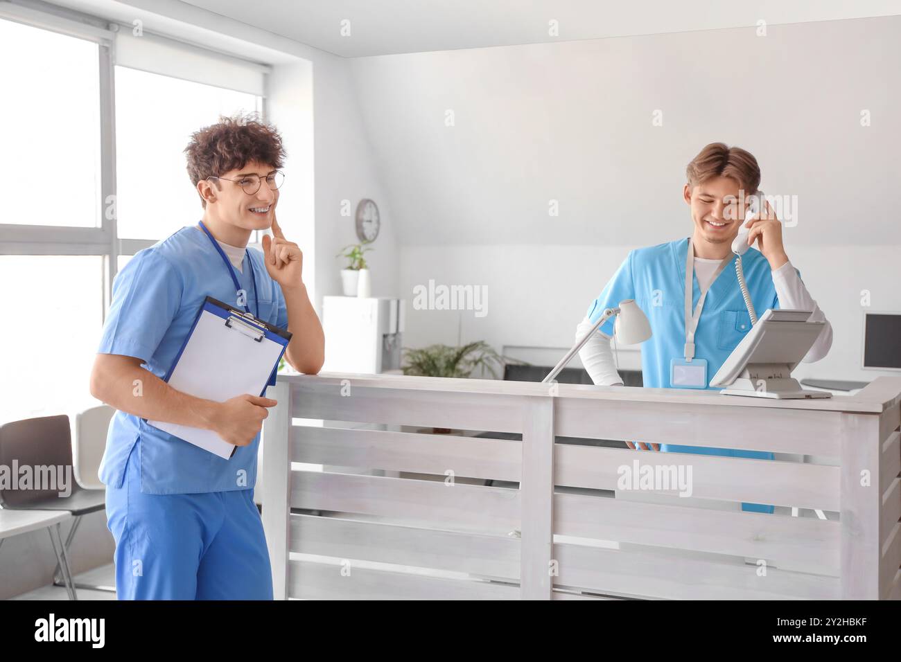 Male medical interns reception hi-res stock photography and images - Alamy
