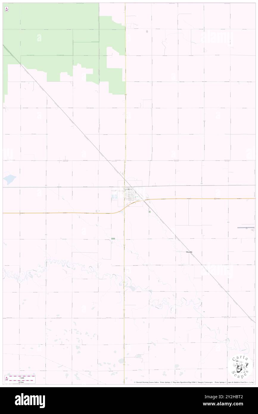 Map of wyndmere north dakota Cut Out Stock Images & Pictures - Alamy