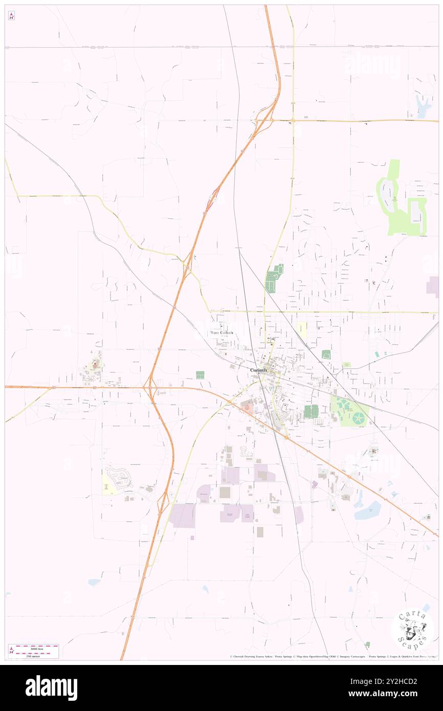 West Corinth, Alcorn County, US, United States, Mississippi, N 34 56 ...