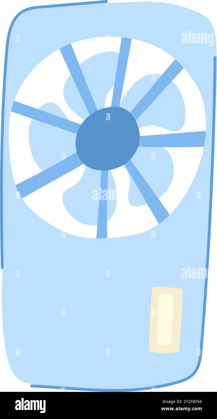 bladeless hand electric fan cartoon vector illustration Stock Vector ...