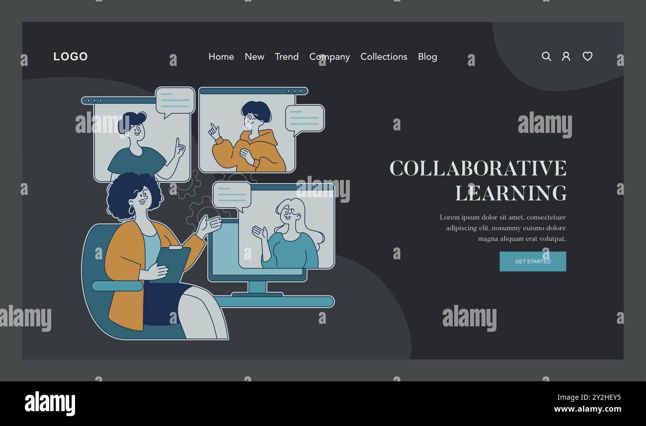 Cooperative study Stock Vector Images - Alamy