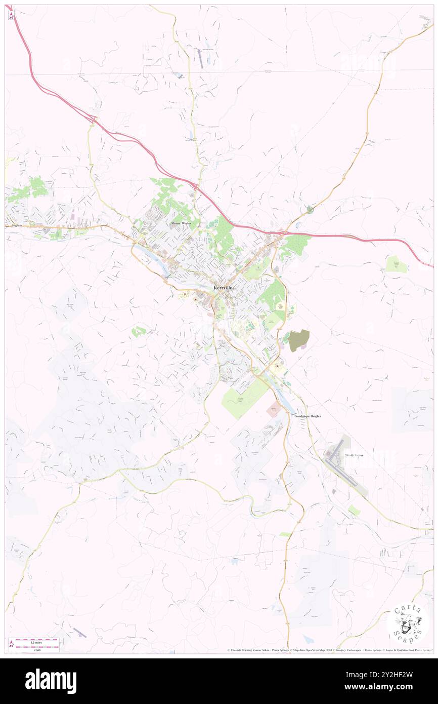 Kerr texas map hi-res stock photography and images - Alamy