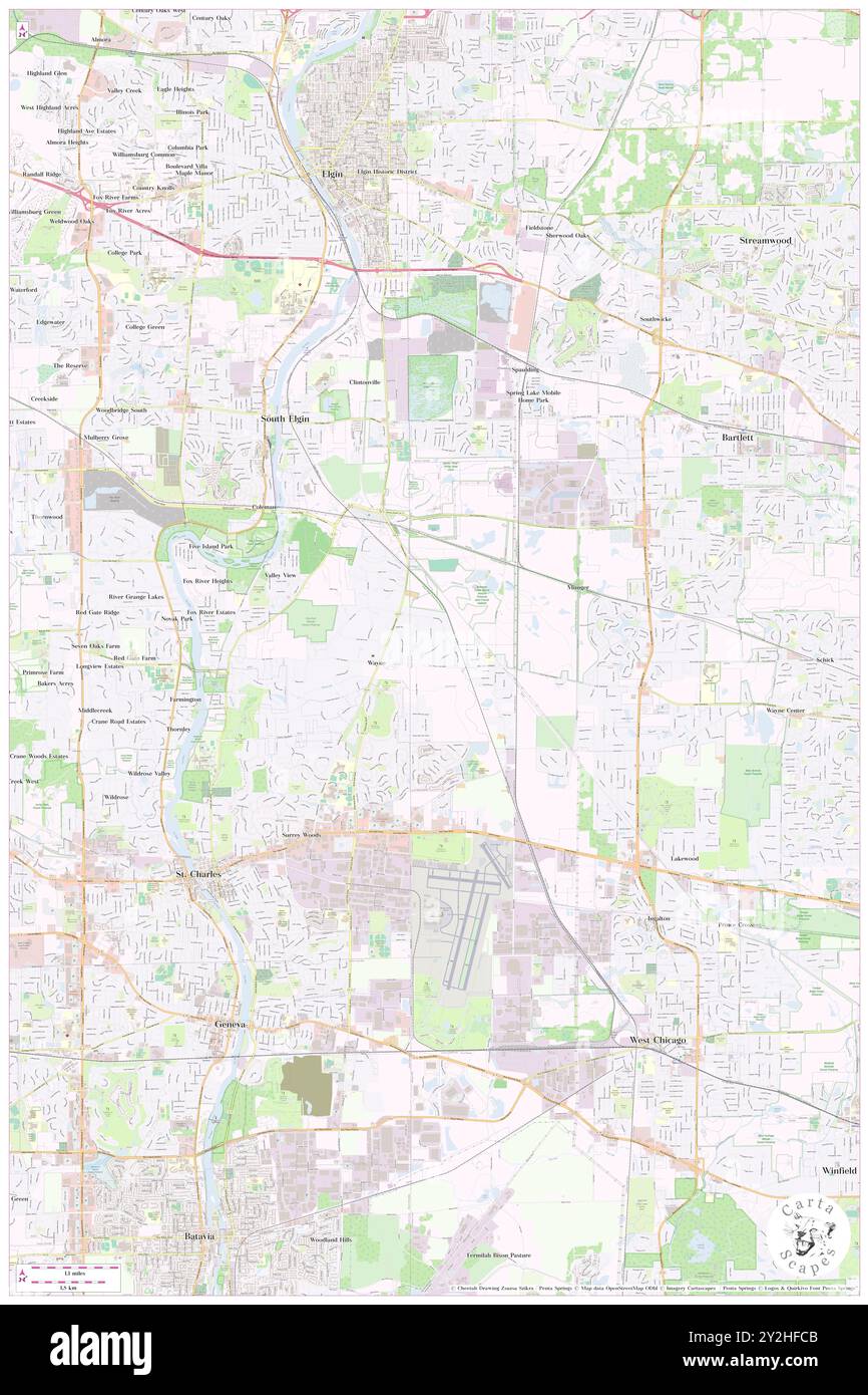 Map of dupage hi-res stock photography and images - Alamy