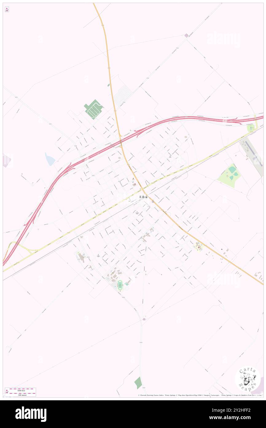 Map of edna texas Cut Out Stock Images & Pictures - Alamy