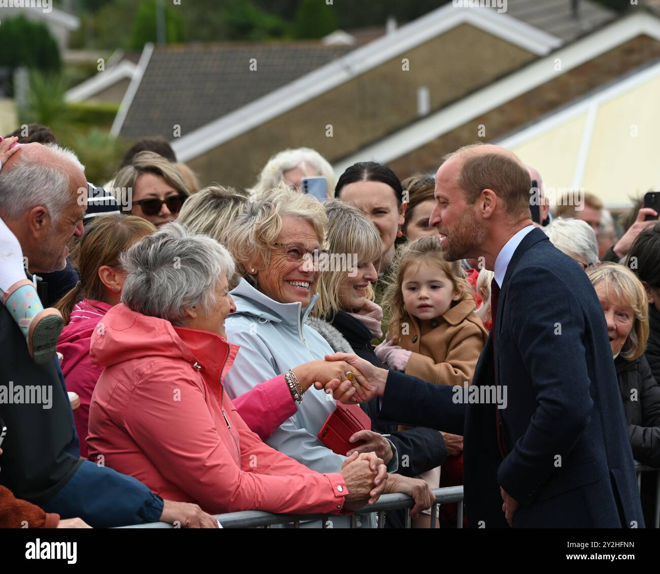 Llanelli, Wales UK 10th Sep 2024 HRH Prince William, Prince of Wales ...