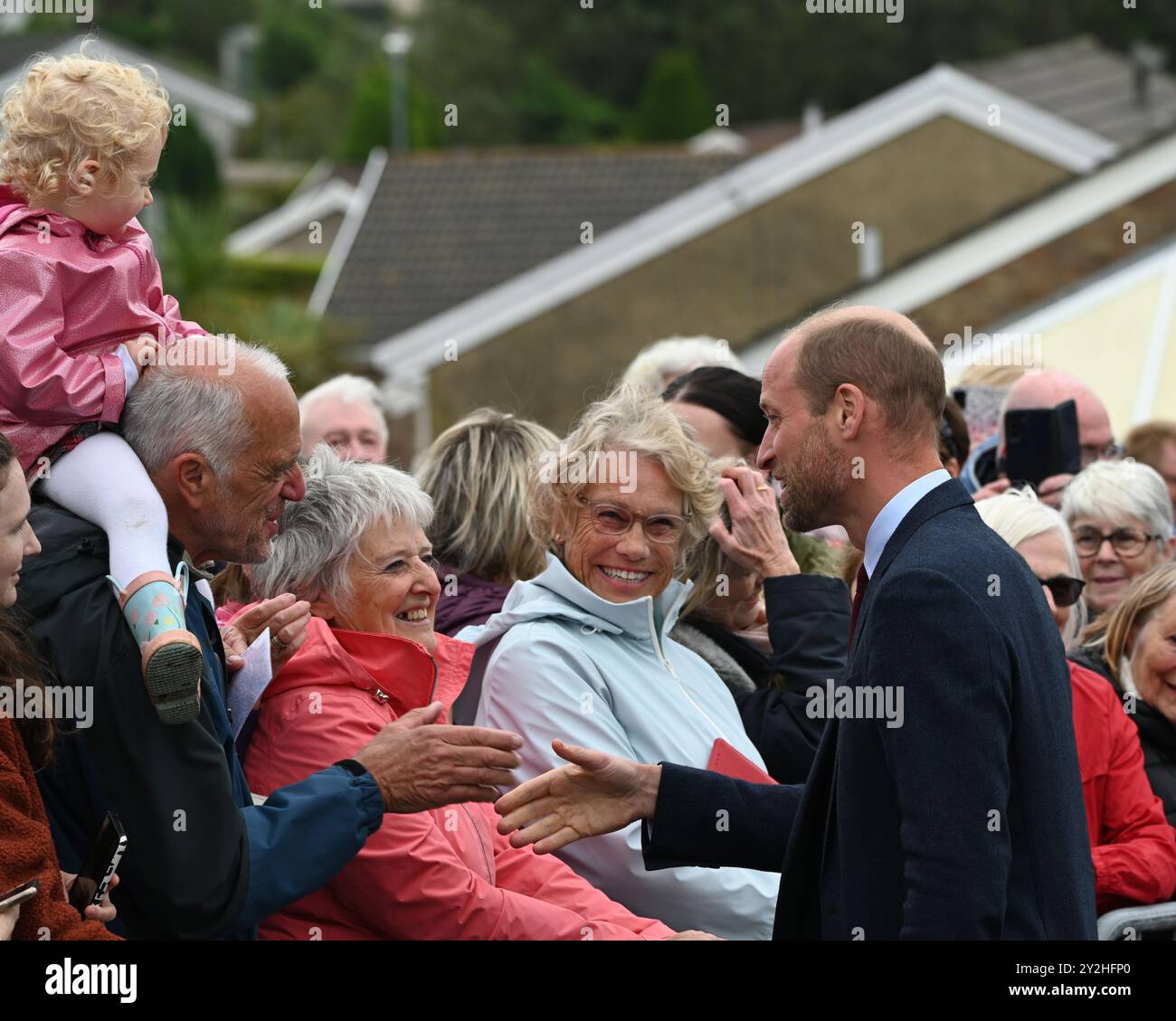 Llanelli, Wales UK 10th Sep 2024 HRH Prince William, Prince of Wales ...