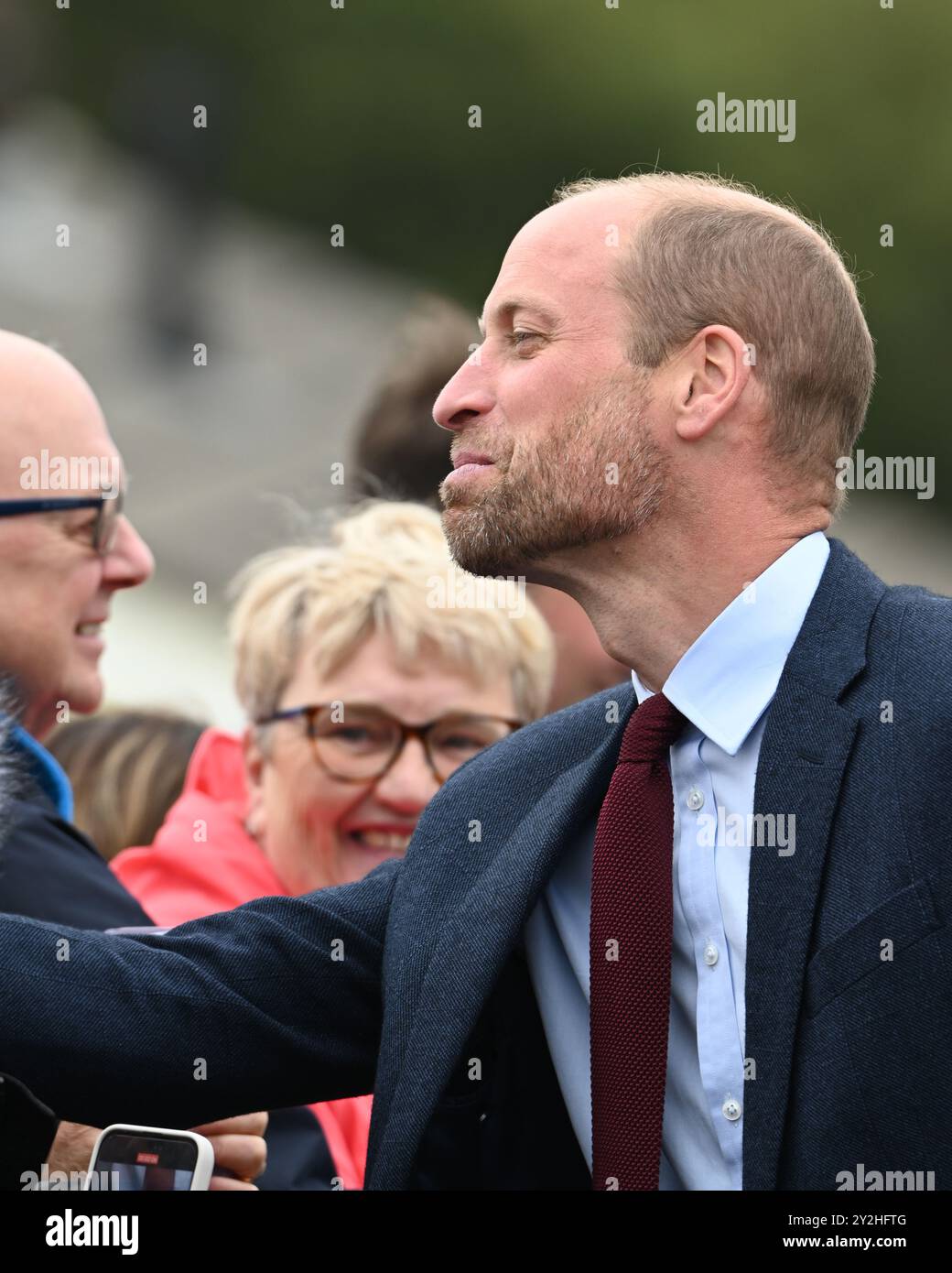 Llanelli, Wales UK 10th Sep 2024 HRH Prince William, Prince of Wales ...