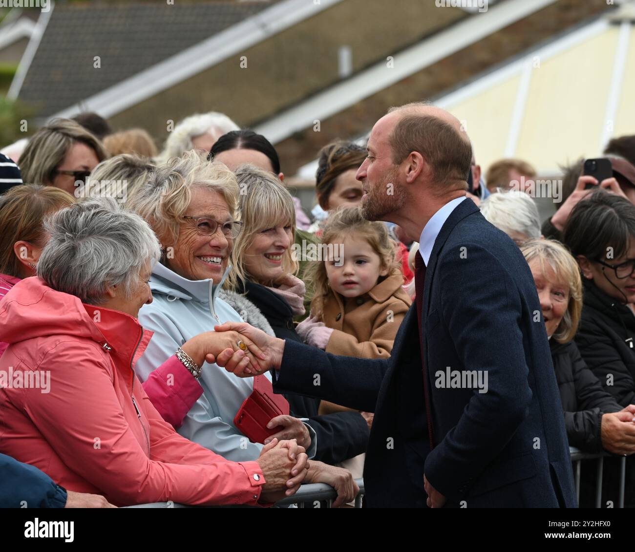 Llanelli, Wales UK 10th Sep 2024 HRH Prince William, Prince of Wales ...
