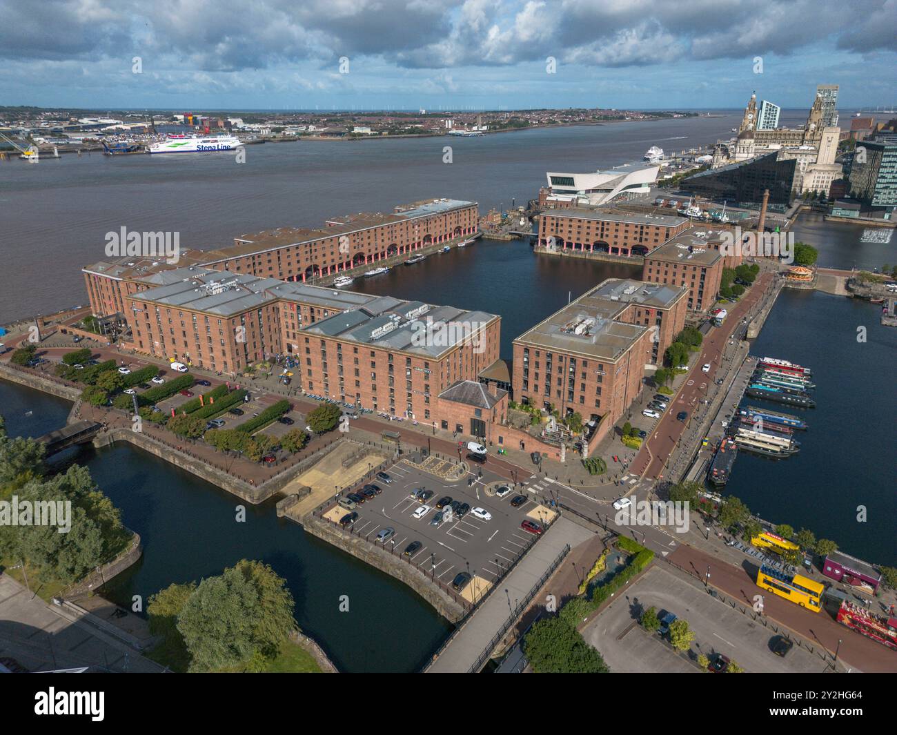 Aerial view of Royal Albert Dock, Liverpool, England Stock Photo - Alamy