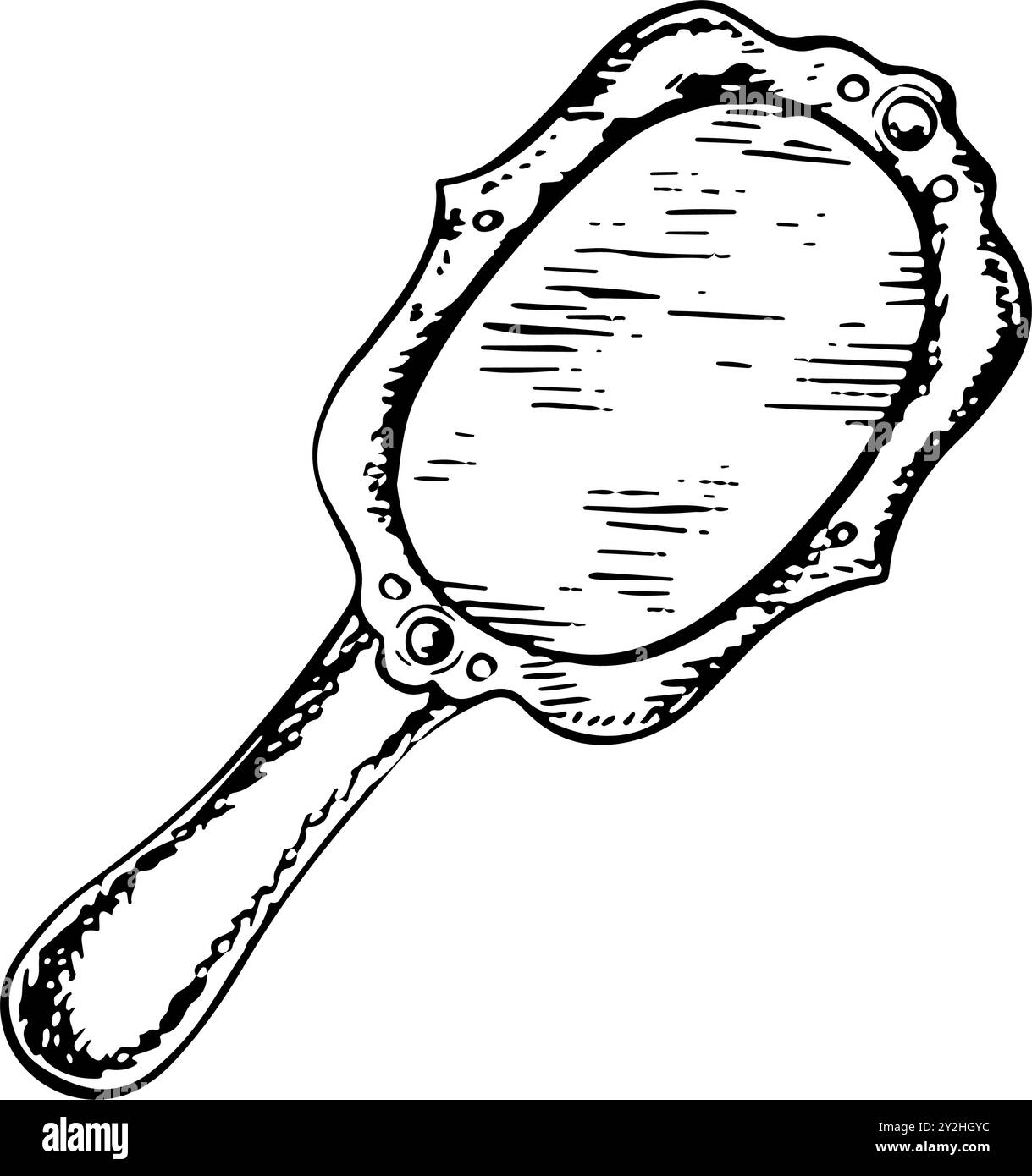 Hand Mirror Clipart Black And White 30 Hand Mirror On White High Res