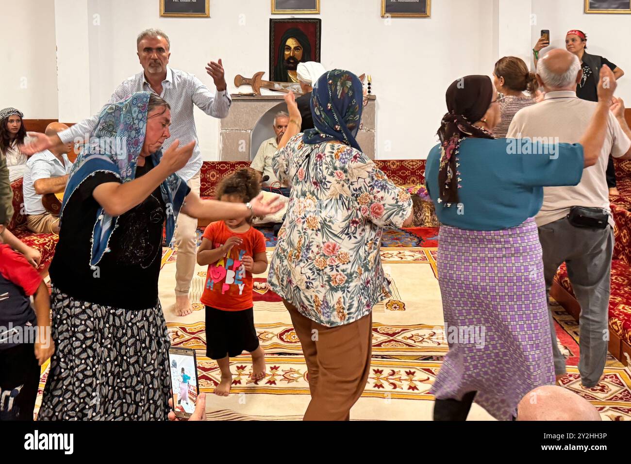 Ankara, Turkey-August 25, 2024: Women performing semah ceremony at the ...