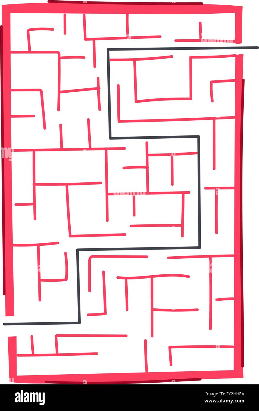 Labyrinth challenge obstacle Cut Out Stock Images & Pictures - Alamy