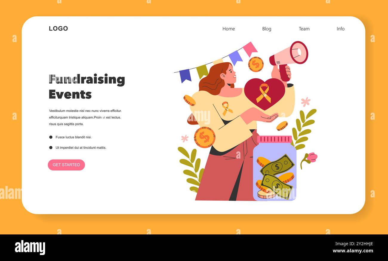 Childhood Cancer Awareness Month concept. A charity event illustration ...