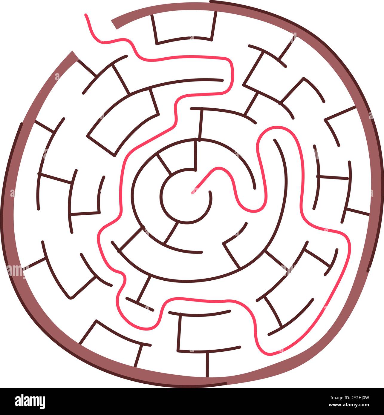 Escape labyrinth game maze Stock Vector Images - Alamy