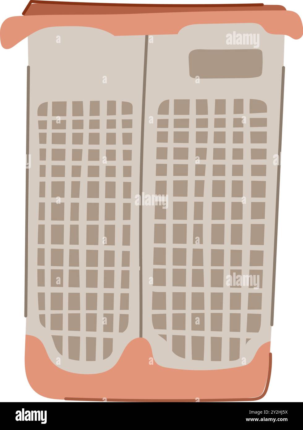 clothes laundry basket plastic cartoon vector illustration Stock Vector ...