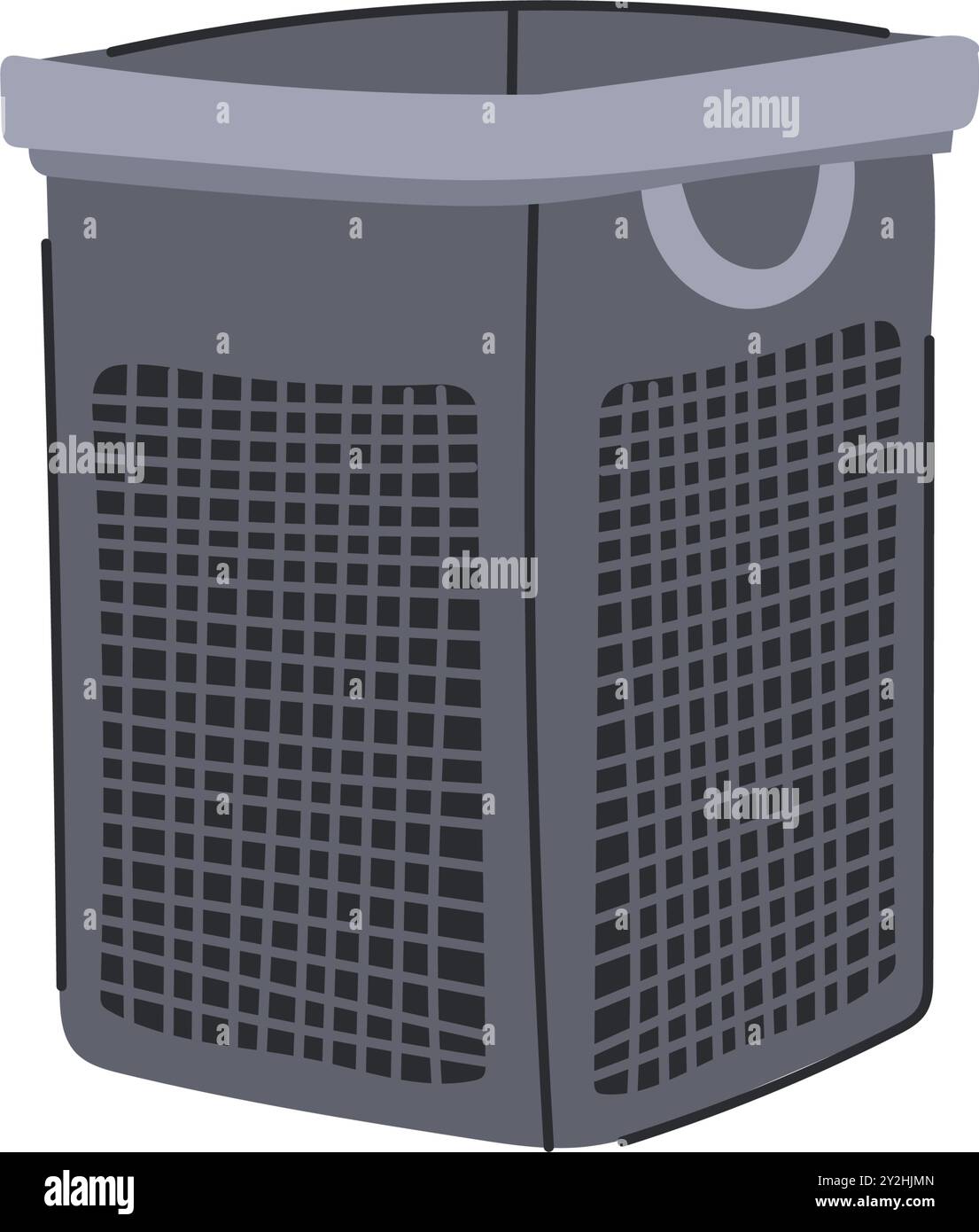 durable laundry basket plastic cartoon vector illustration Stock Vector ...
