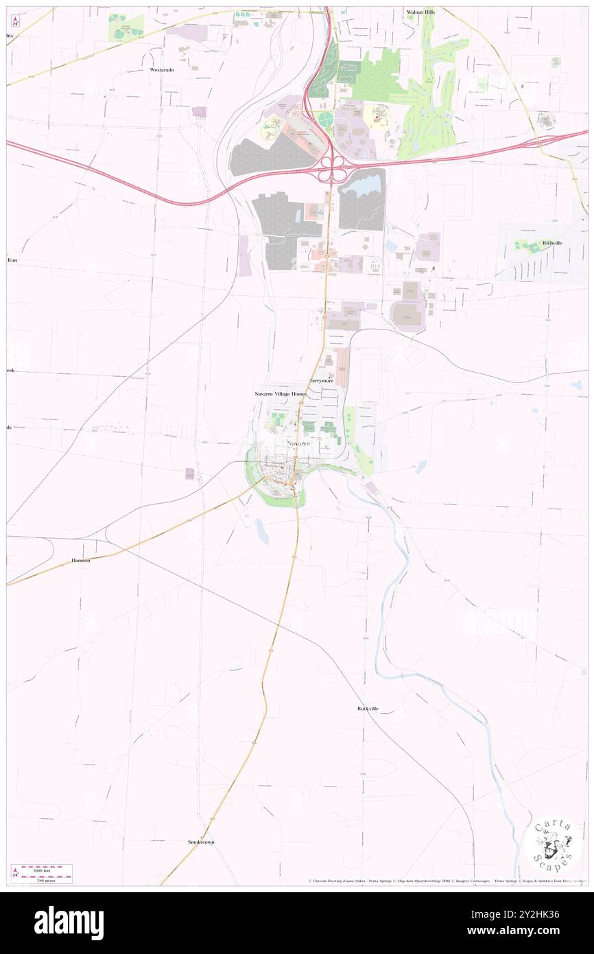Navarre ohio map Cut Out Stock Images & Pictures - Alamy