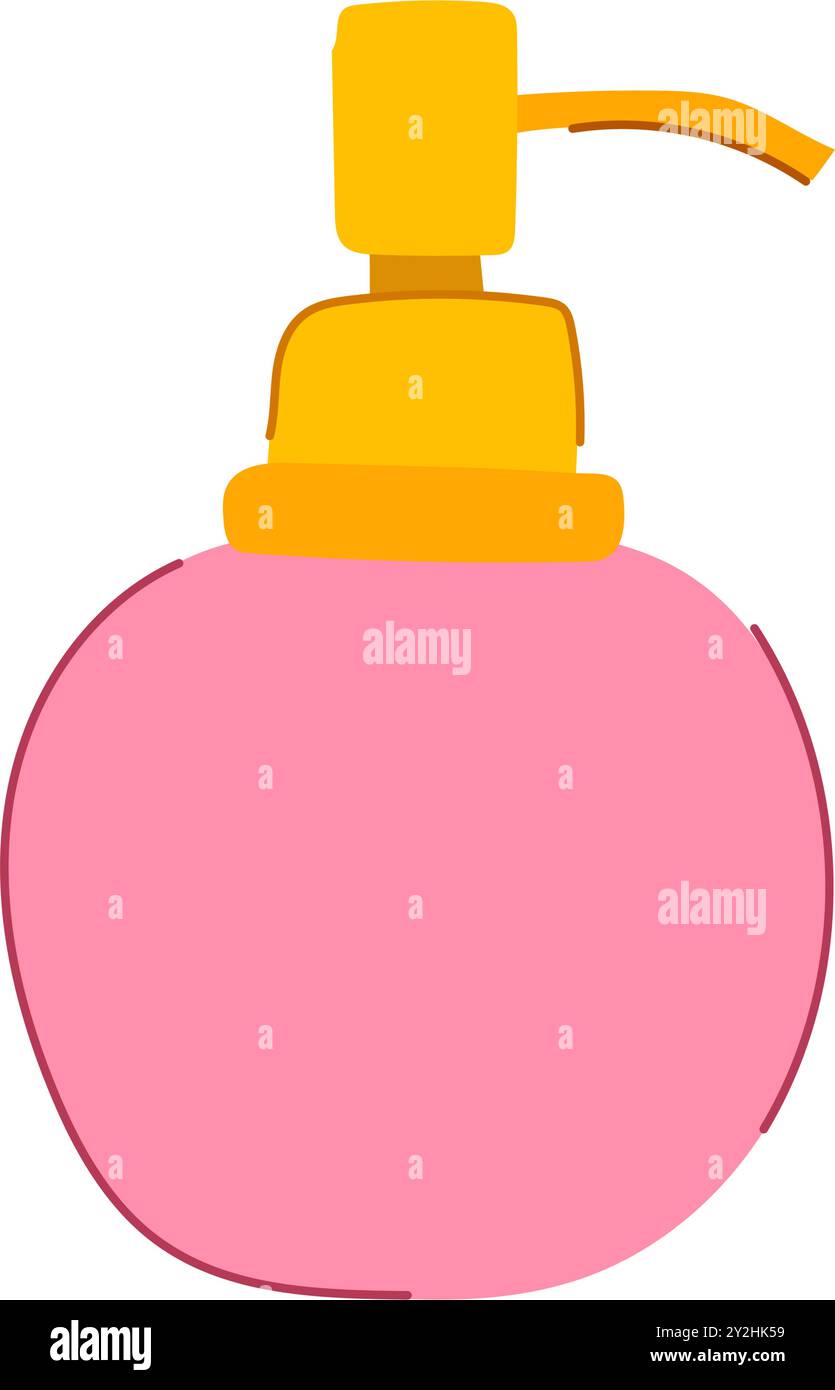 bathroom liquid soap dispenser cartoon vector illustration Stock Vector ...