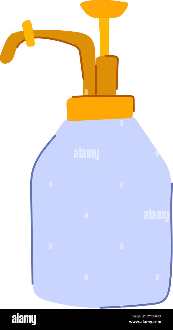 kitchen liquid soap dispenser cartoon vector illustration Stock Vector ...