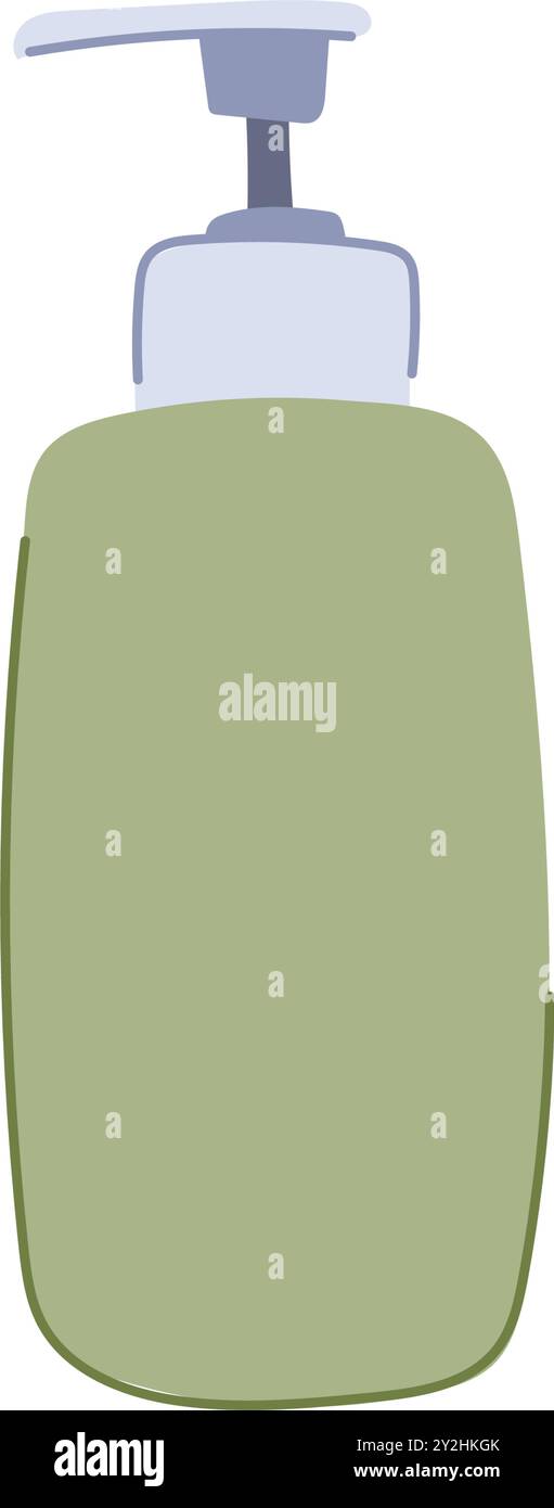 hygiene liquid soap dispenser cartoon vector illustration Stock Vector ...