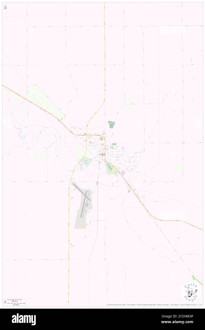 Map of neligh nebraska Cut Out Stock Images & Pictures - Alamy