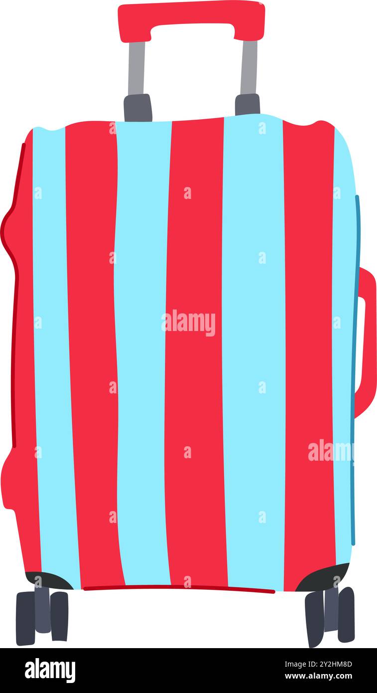 durable luggage cover cartoon vector illustration Stock Vector Image ...