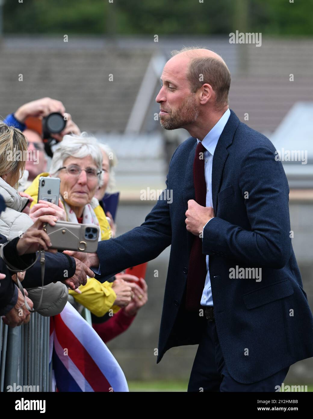 Llanelli, Wales UK 10th Sep 2024 HRH Prince William, Prince of Wales ...