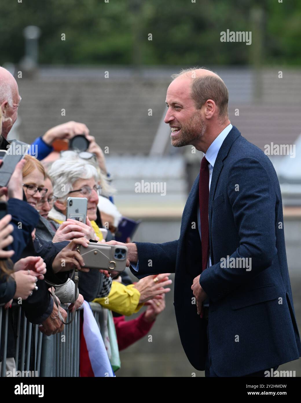 Llanelli, Wales UK 10th Sep 2024 HRH Prince William, Prince of Wales ...