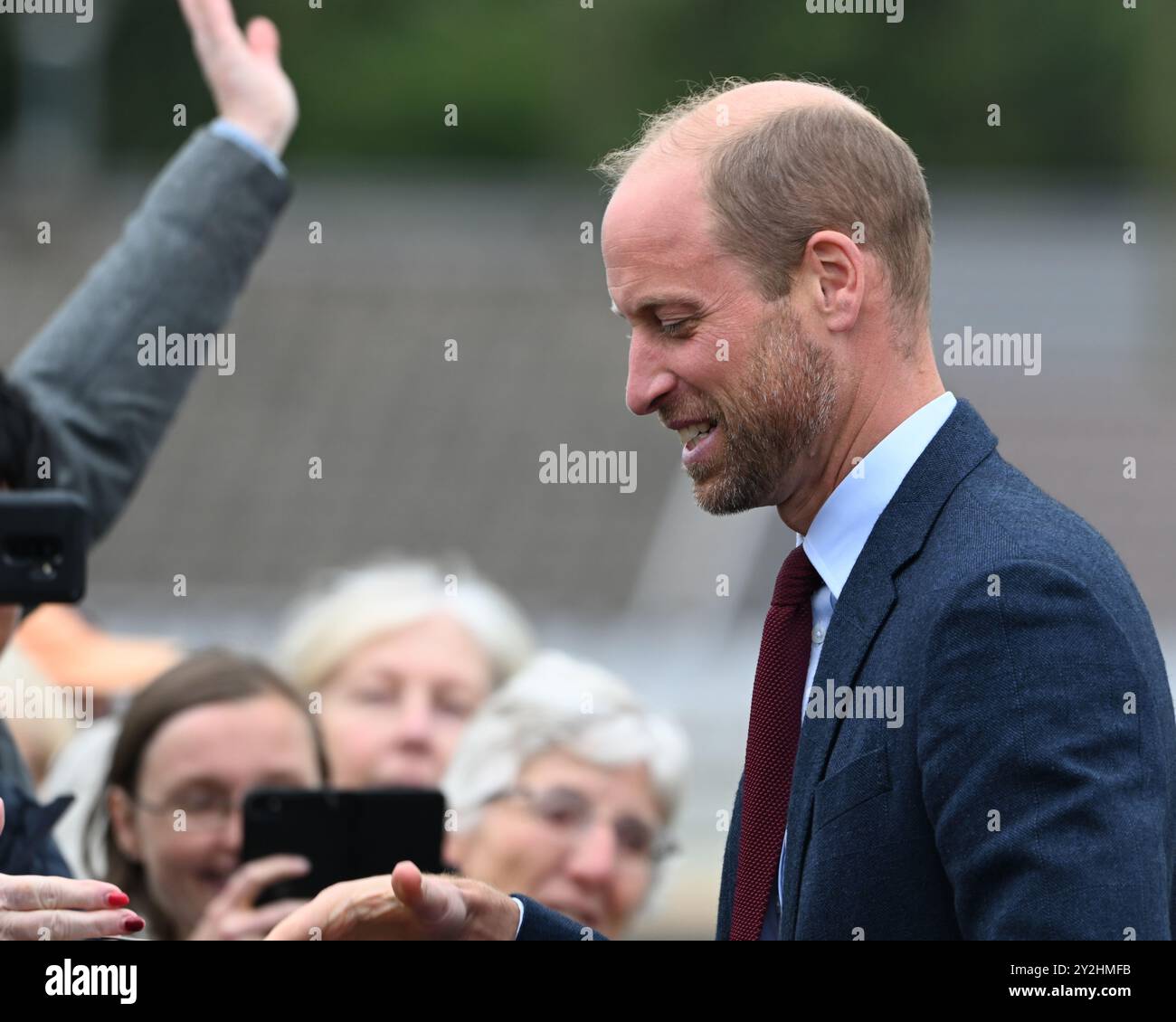 Llanelli, Wales UK 10th Sep 2024 HRH Prince William, Prince of Wales ...