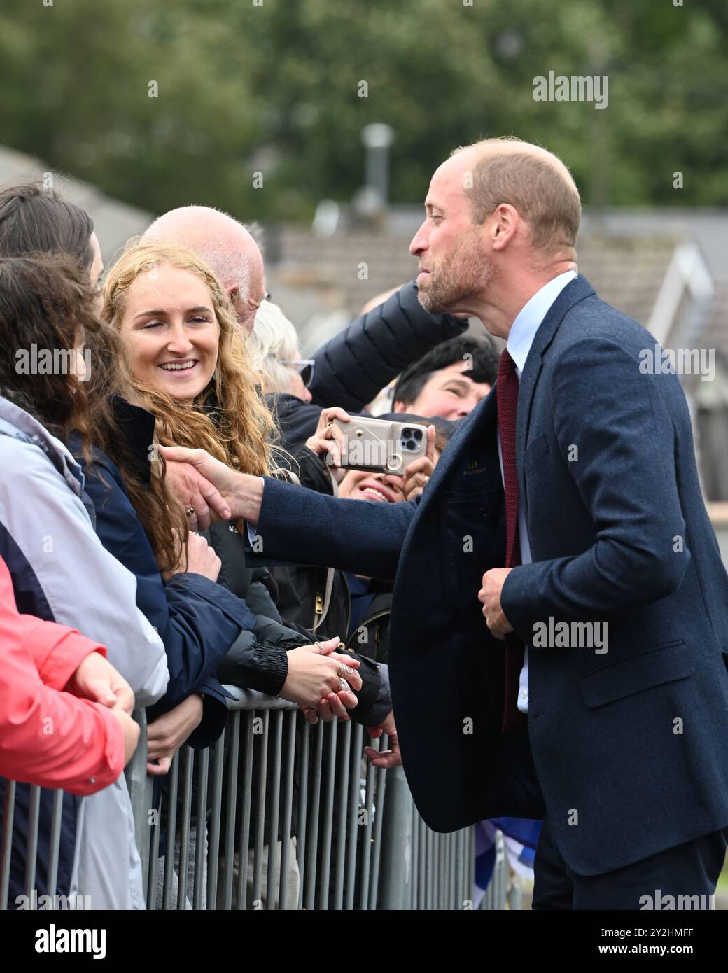 Llanelli, Wales UK 10th Sep 2024 HRH Prince William, Prince of Wales ...