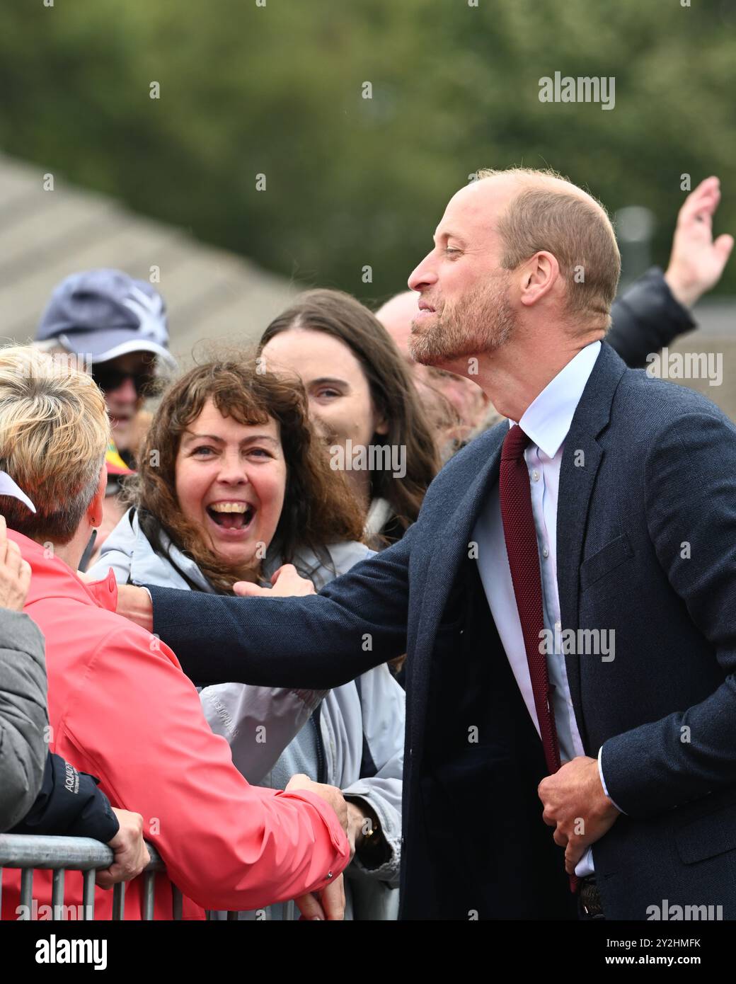 Llanelli, Wales UK 10th Sep 2024 HRH Prince William, Prince of Wales ...