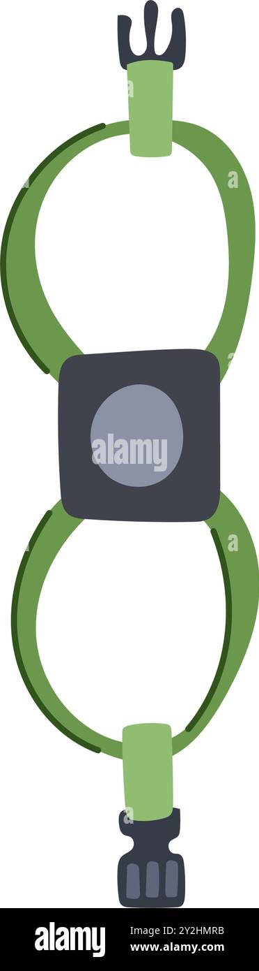 durable luggage strap cartoon vector illustration Stock Vector Image ...