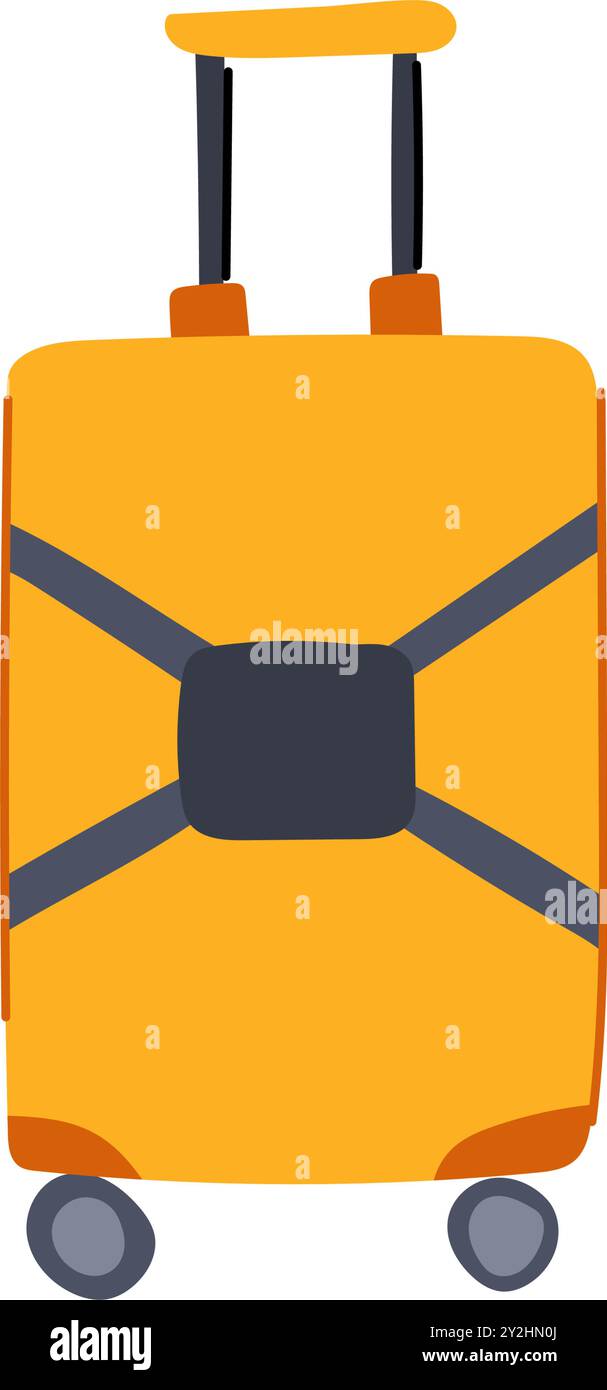 secure luggage strap cartoon vector illustration Stock Vector Image ...