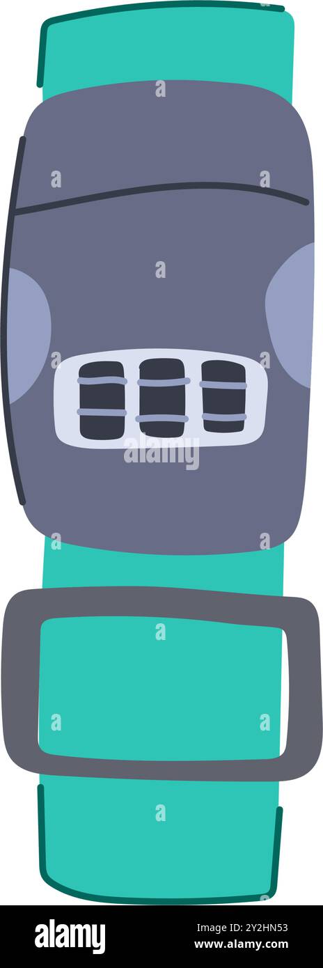 adjustable luggage strap cartoon vector illustration Stock Vector Image ...