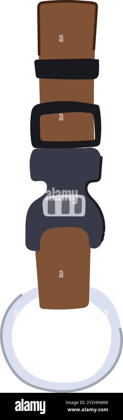 elastic luggage strap cartoon vector illustration Stock Vector Image ...